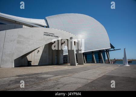 unique and modern architecture of the Fremantle Maritime Museum, Perth ...