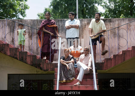 Dr prakash baba amte with family, nagpur, maharashtra, india, asia ...