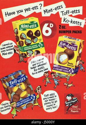 Paynes Chocolate Sweets Vintage advert Stock Photo - Alamy