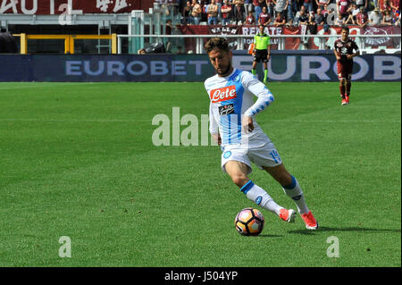 Turin, Italy. 14th May, 2017. Mertens and Lorenzo Insigne during the ...