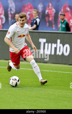 Leipzig, Germany. 13th May, 2017. Leipzig's Timo Werner in action ...