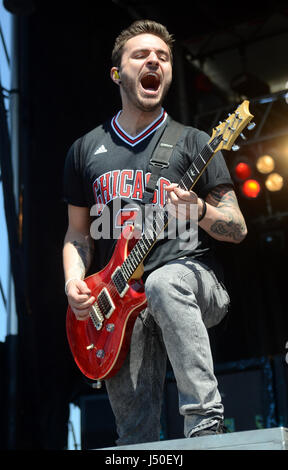 Dylan Bowman of I Prevail performs during Louder Than Life music ...