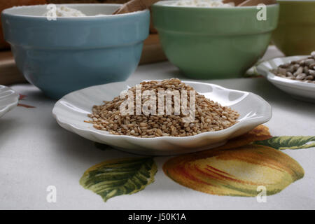 Wheat in ceramic plate Stock Photo - Alamy