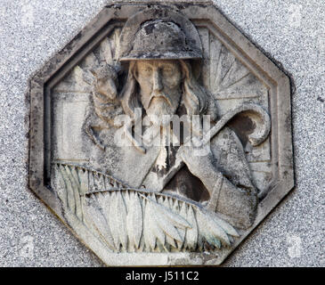 Jesus the Good Shepherd, headstone on Mirogoj cemetery in Zagreb ...