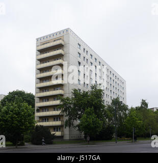 GDR prefabricated concrete panel building with window - East German ...