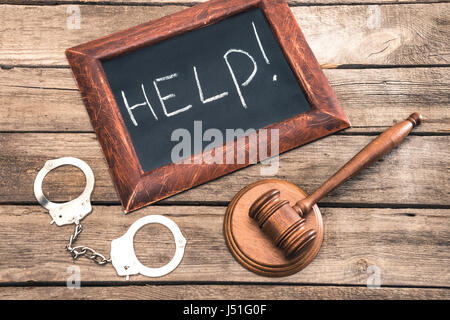 law concept. different objects of lawyer Stock Photo - Alamy