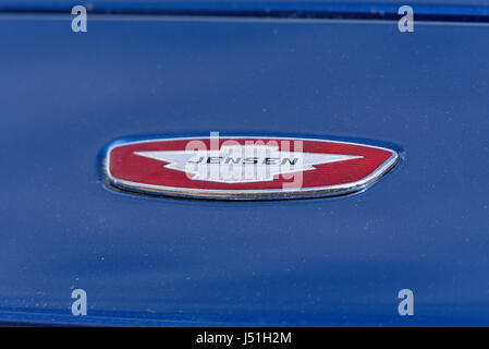 Jensen Interceptor III car front with badge and grill Stock Photo - Alamy