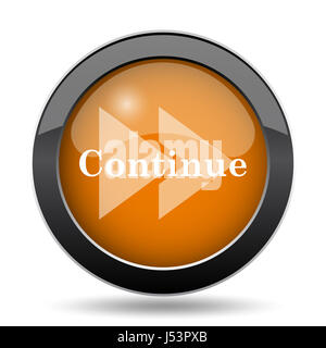 Continue icon. Continue website button on low poly background Stock ...