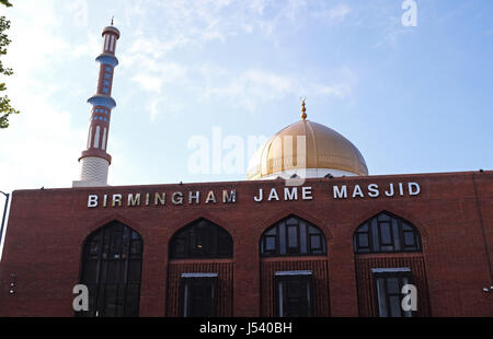 The Birmingham Jame Masjid mosque in the Aston area of the city ...