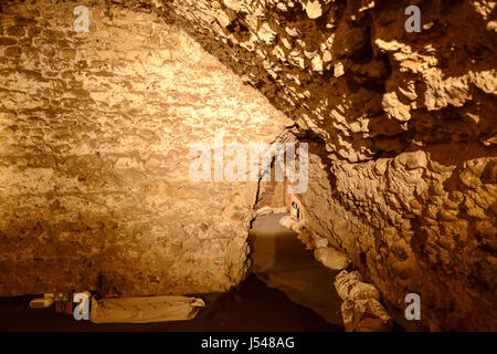 Colchester Castle Vaults, Colchester, Essex, England, UK Stock Photo ...