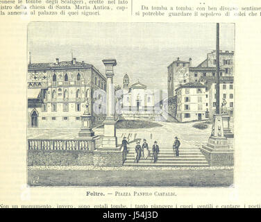 An illustrated geographical map of Italy, featuring detailed depictions ...