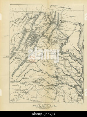 This image from the book 'Campaigns of the Army of the Potomac' shows ...