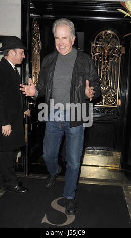 Warren Beatty leaving Scott's seafood restaurant in Mayfair Featuring ...