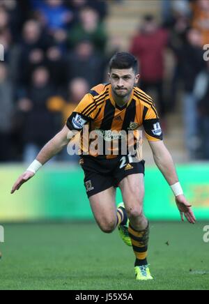SHANE LONG CELEBRATES HULL CITY V TOTTENHAM HOTSPUR KC STADIUM HULL ...