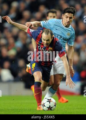 ANDRES INIESTA JESUS NAVAS MANCHESTER CITY V MANCHESTER CITY V ...