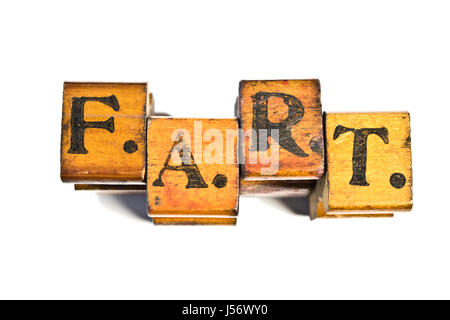 Fart Vintage Alphabet Font Wooden Block Prints Stock Photo - Alamy