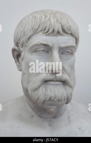 Rome. Italy. Portrait bust of Pindar (Pindaros/Pindarus, ca. 522 – ca ...
