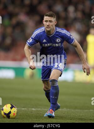 GARY CAHILL CHELSEA FC CHELSEA FC THE BRITANNIA STADIUM STOKE-ON-TRENT ...