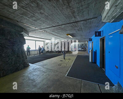 Switzerland the Eismeer station on the Jungfrau railway built ...