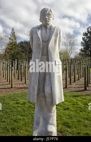"Shot at Dawn", firing squad post from the First World War at Poperinge ...