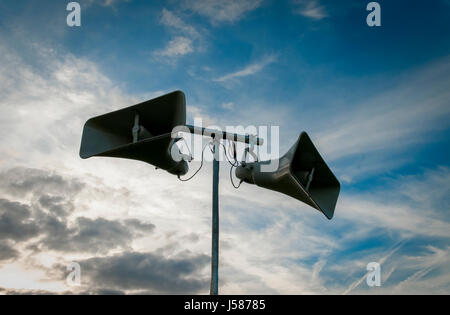 Public address system (PA system) loudspeaker on cruise ship Stock ...