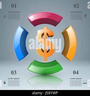 3d dollar symbol icon illustration design Stock Vector Image & Art - Alamy