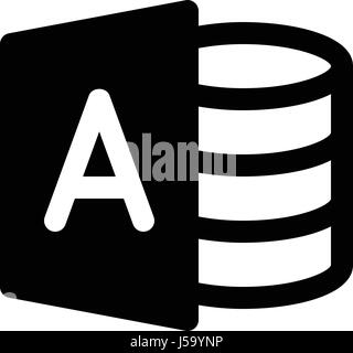 Microsoft Access logo. Relational database management system. Microsoft ...