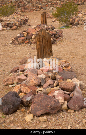 cemetery of " ghost town " Calico Stock Photo - Alamy