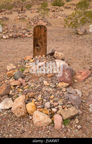 cemetery of " ghost town " Calico Stock Photo - Alamy