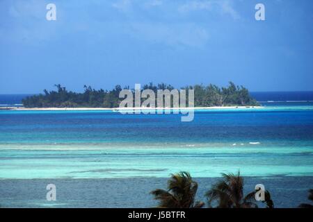 Managaha Island and lagoon; Saipan, Northern Marianas Islands ...