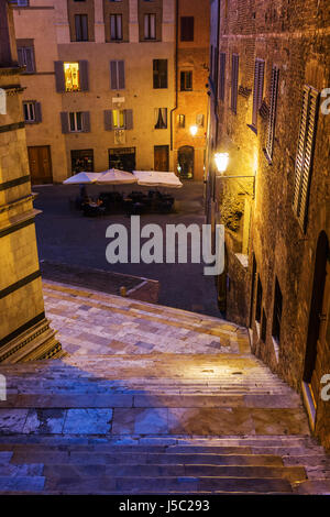 Siena at night Italy July Stock Photo - Alamy
