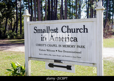 Georgia South Newport,Christ's Chapel in Memory Park,Smallest Church in ...