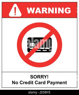 Cash only, Stop sign. No debit or credit card. Money sign. Vector stock ...