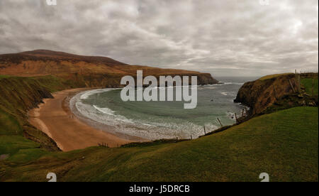 Silver Strand, Malin Beg, Co Donegal, Ireland; View Of The Atlantic ...