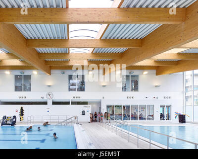 Swimming pool. Heston Leisure Centre, Hounslow, United Kingdom ...