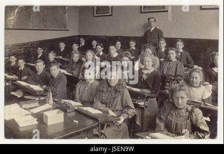EDUCATION A girls' elementary school about 1910 where the class is ...