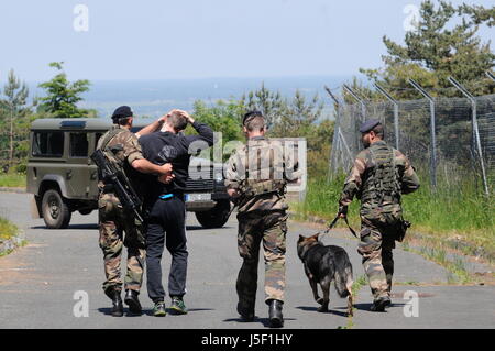 French Air Force commandos take part into antiterrorist drill at Mount ...