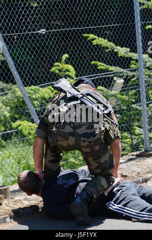 French Air Force commandos take part into antiterrorist drill at Mount ...