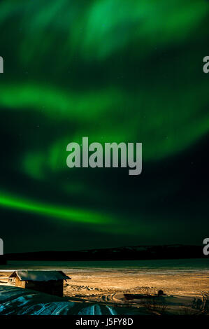 The Northern Lights of Lutsel K'e, Northwest Territories, Canada Stock ...