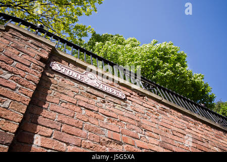 The road sign for Stoney Street on the junction with High Pavement in ...