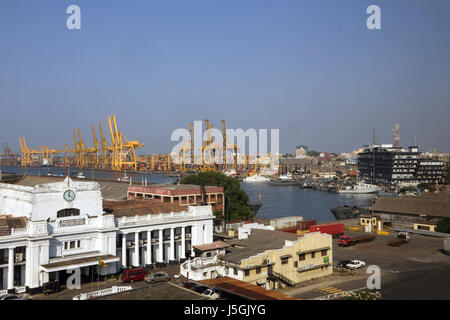 port authority fort colombo sri lanka Stock Photo - Alamy