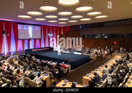 Attendees of the SDG Action Event fill ECOSOC Chamber. Following the ...