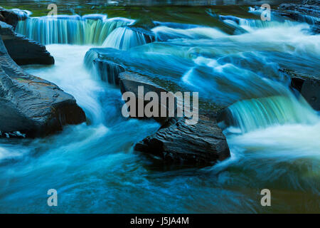Kettles and potholes along the Presque Isle River in Porcupine ...