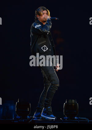 Rapper Kap G performing live onstage at American Airlines Arena in ...