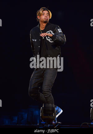 Rapper Kap G performing live onstage at American Airlines Arena in ...