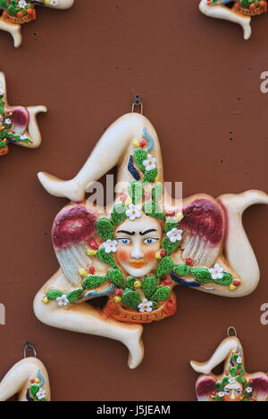 The word Trinacria means triquetra and refers to the shape of the ...