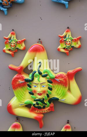 The word Trinacria means triquetra and refers to the shape of the ...