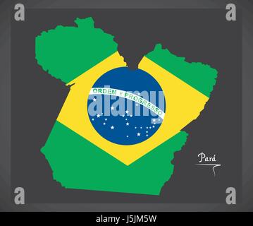 Para State regions map Stock Vector Image & Art - Alamy