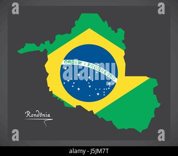 Rondonia State regions map Stock Vector Image & Art - Alamy