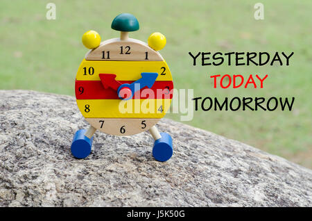 Yesterday Today Tomorrow Past Present Future Arrow Signs Stock Photo ...